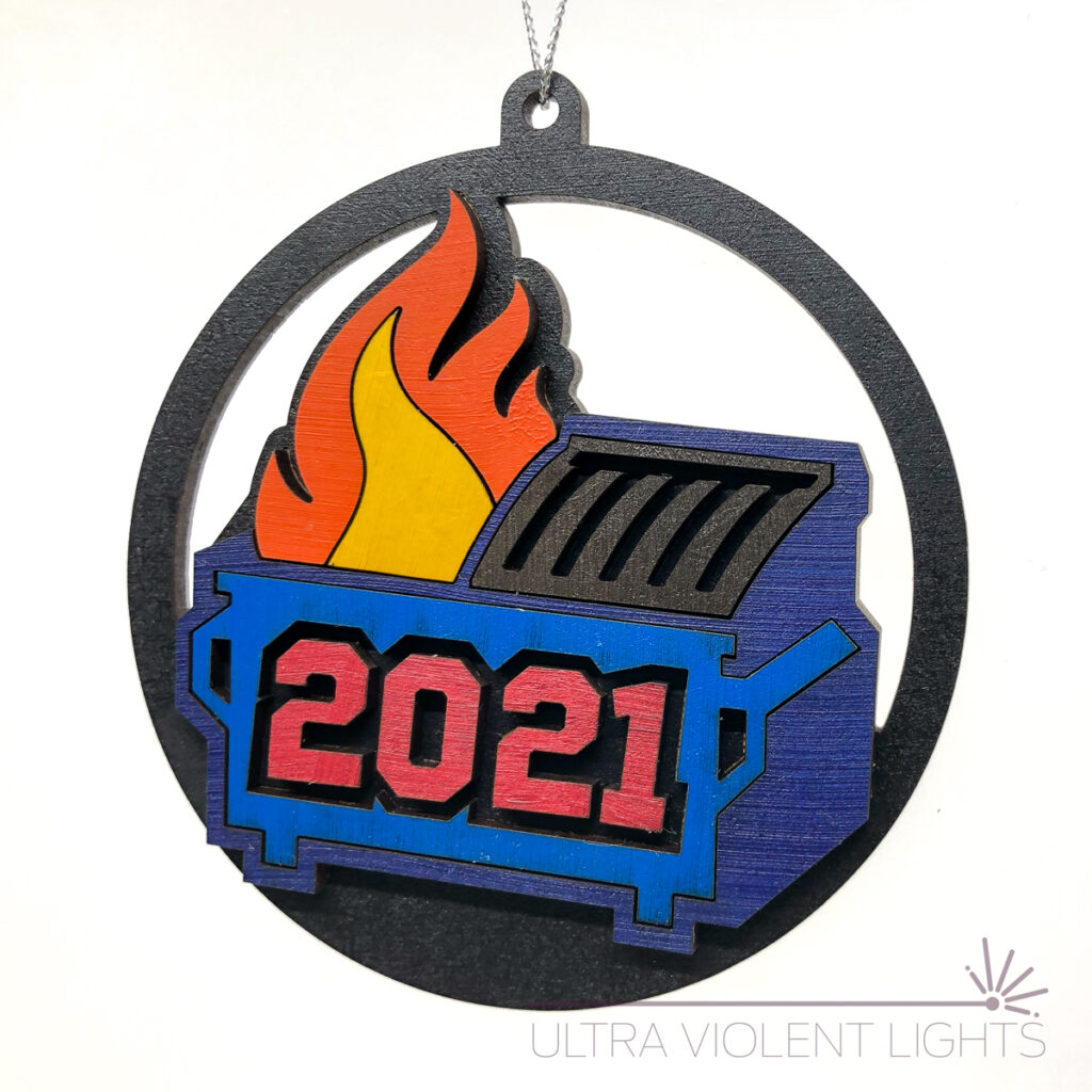 2021 Dumpster Fire Coasters - Ultra Violent Light